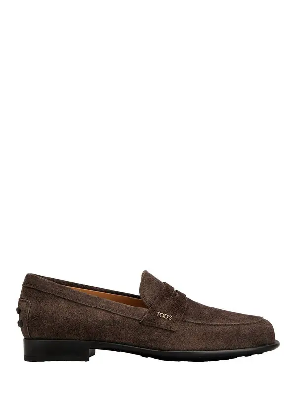 TOD'S Gomma 19m Trav.lettering Loafers - Brown