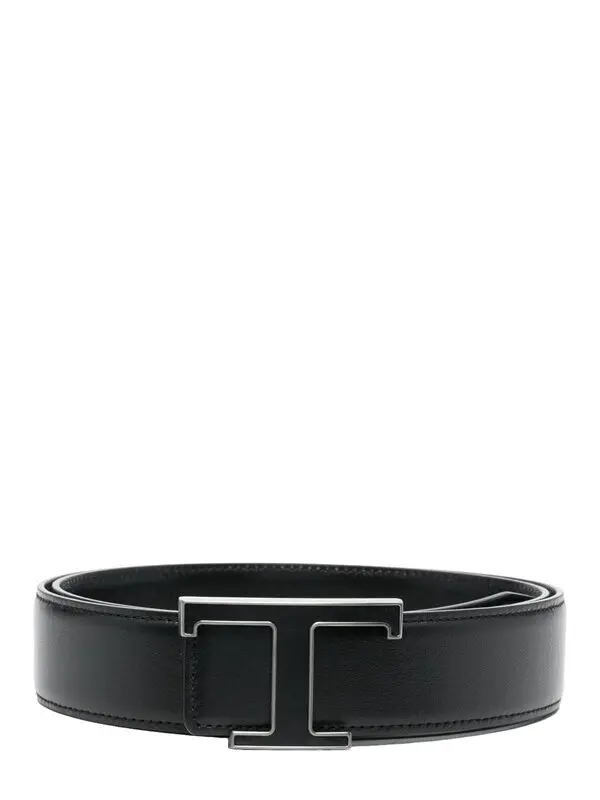 TOD'S Reversible Leather Belt - Black