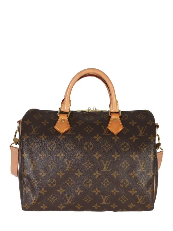 LOUIS VUITTON Monogram Canvas Speedy Bandouliere 30 Shoulder Bag - Brown