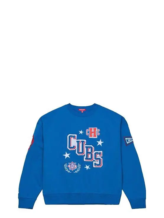 Mitchell & Ness Chicago Cubs Pep Rally Sweatshirt - Royal