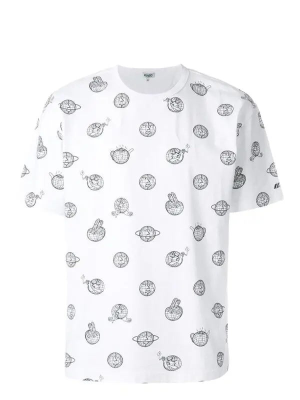 Kenzo Printed Short-sleeved T-shirt - White