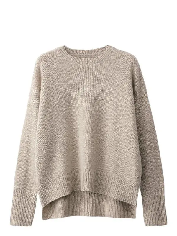 LISA YANG Mila Crewneck Knitted Jumper - Nude
