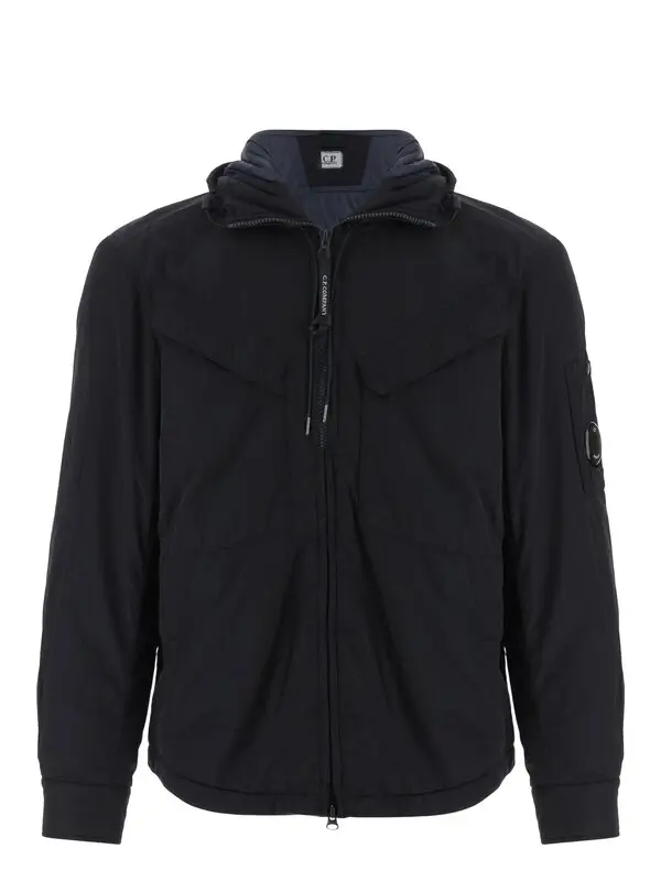 C.P. COMPANY Chrome Hooded Pocket Jacket - Black