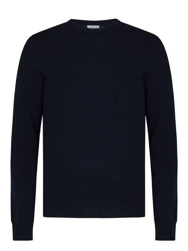 Malo Ribbed Cashmere Sweater - Black
