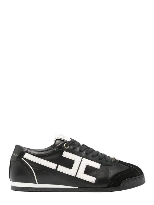 Elisabetta Franchi Low Top Lace Up Sneakers - Black