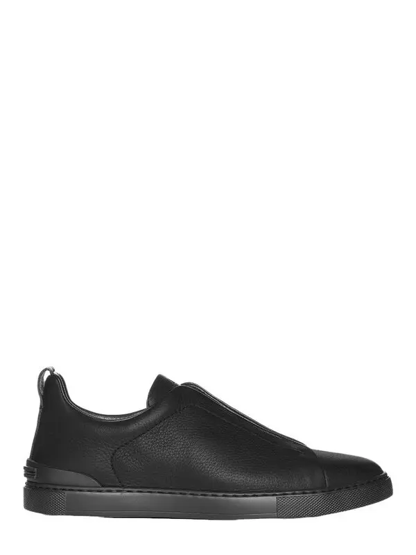 Zegna Triple Stitch Sneakers - Black
