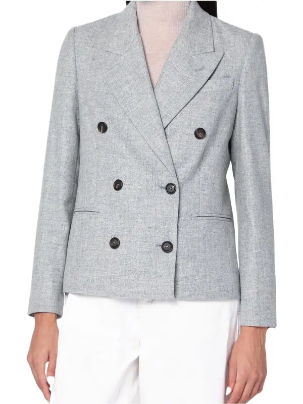 Brunello Cucinelli Double-breasted Blazer - Grey