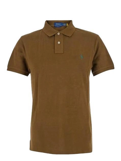 Polo Ralph Lauren Logo Embroidered Short-sleeved Polo Shirt - Brown