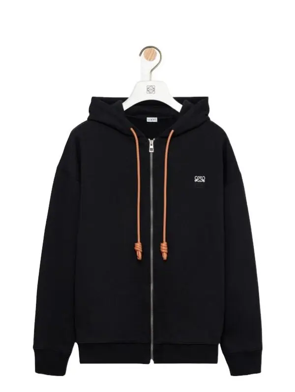 Loewe Zip-up Hoodie - Black