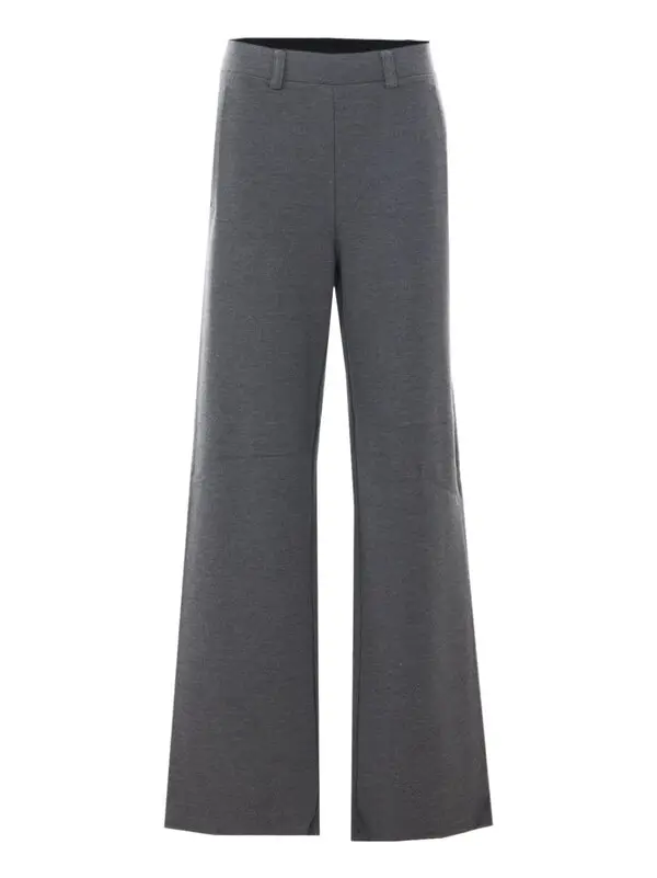 Liu Jo Rhinestone Logo Wide-leg Trousers - Black