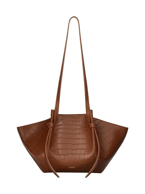 Yuzefi Mochi Embossed Sierra Leather Bag - No