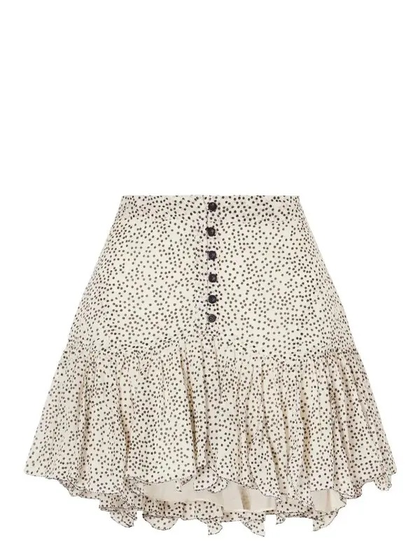 Isabel Marant Étoile Polka Dot Mini Skirt - White