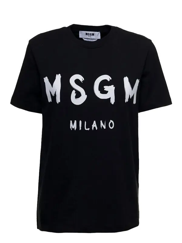 MSGM Open Necked Shirt - Black