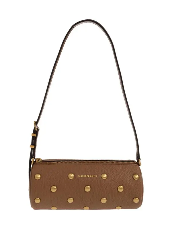 Michael Kors Izzy Studded Shoulder Bag - Brown