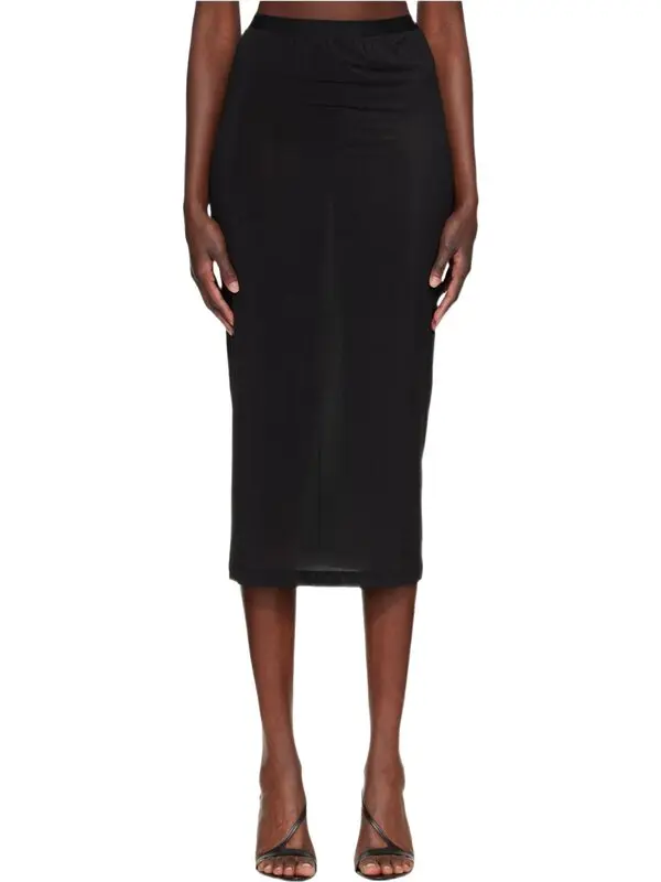 Wardrobe.NYC Stretch Jersey Skirt - Black
