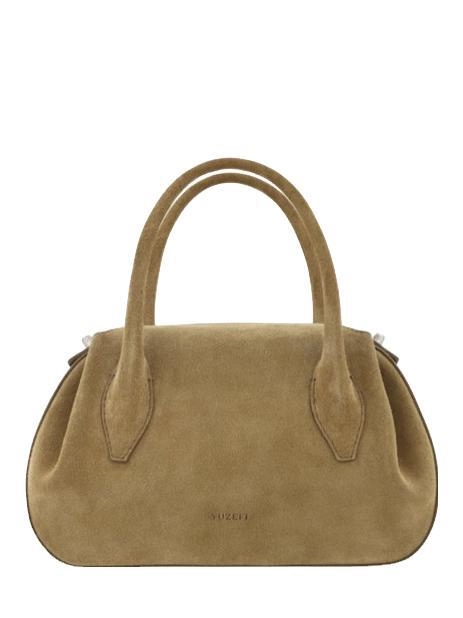 Yuzefi Mini Oyster Duffle Suede Handbag - Green