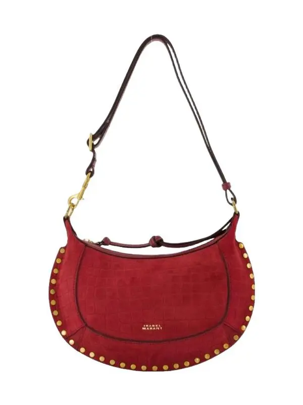 Isabel Marant Étoile Studded Shoulder Bag - Cherry