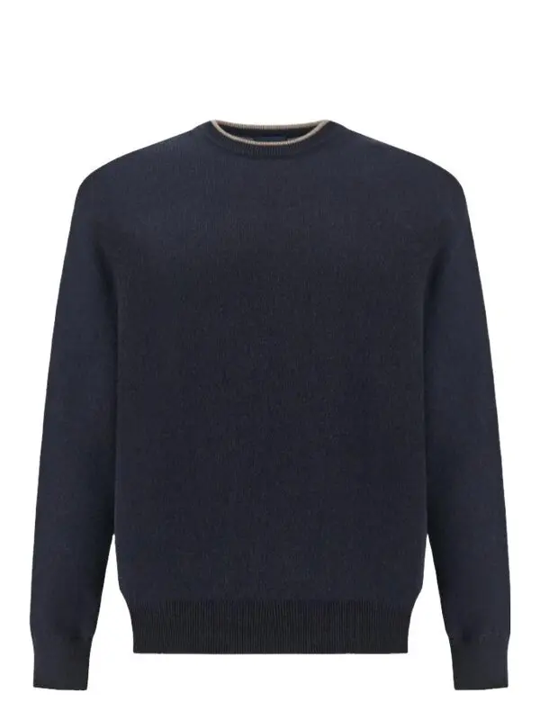 Paul & Shark Cashmere Sweater With Contrast Trim - Daman