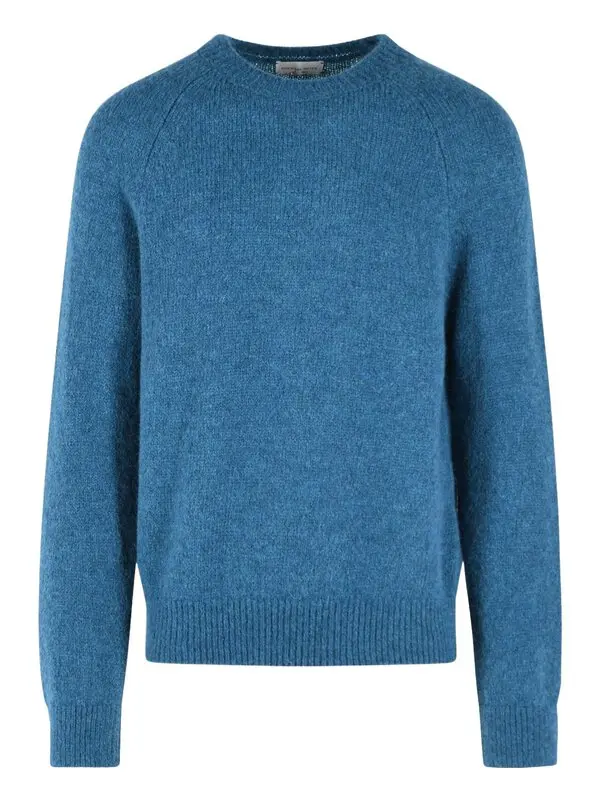 Dries Van Noten Long Sleeve Crewneck Jumper - Blue