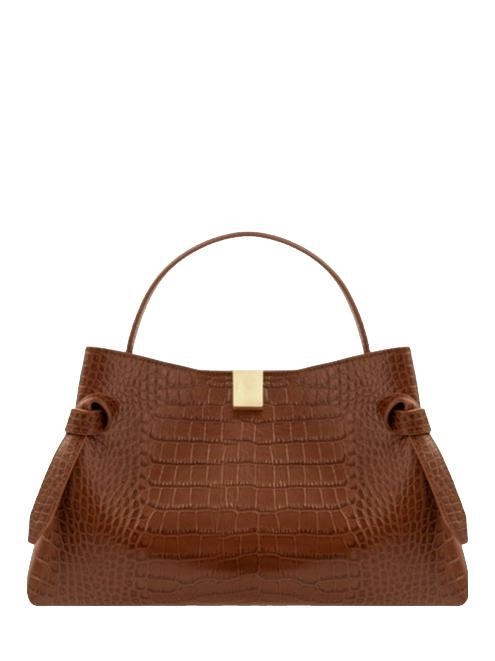 Yuzefi Gyoza Embossed Sierra Leather Bag - Brown
