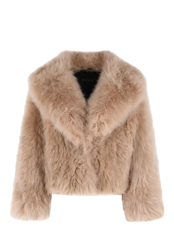 BLANCHA Cashmere And Fur Coat - Beige
