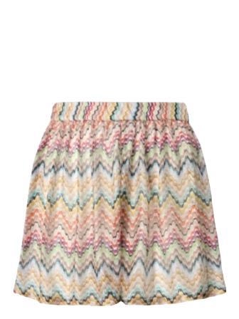 Missoni Zigzag-knit Elasticated-waistband Shorts - Multi-color