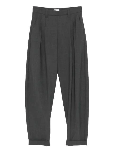 Brunello Cucinelli Pleated Cuffed Trousers - Grey