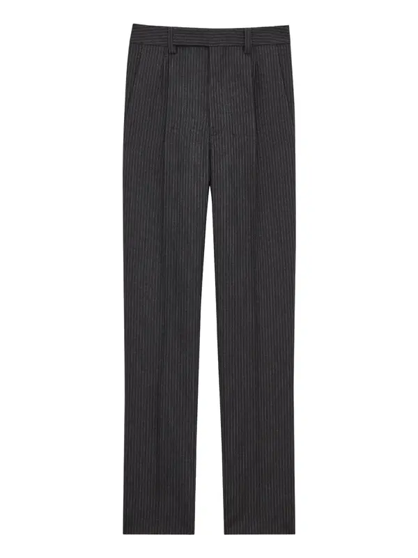 Saint Laurent Belt Loop Casual Pants - Smokeless Chalk