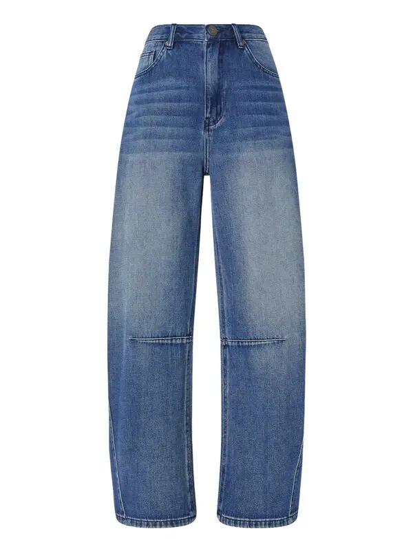 Pinko Faded Panelled Jeans - Blue