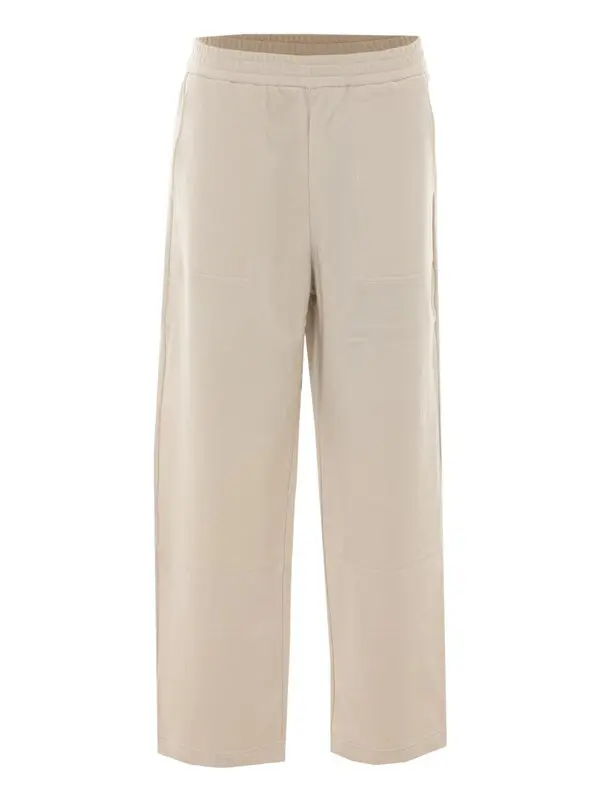 Brunello Cucinelli High-waisted Elasticated Athletic Pants - White