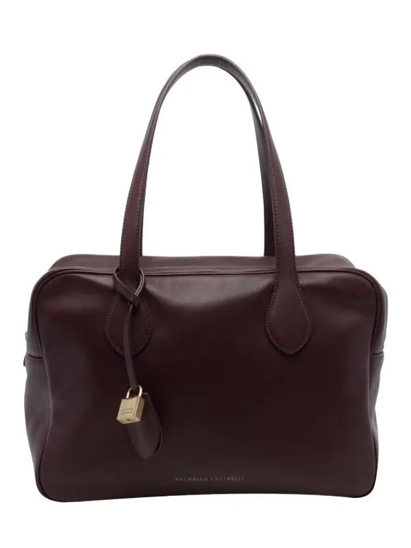 Brunello Cucinelli Ruby Padlock Tote Bag - Black