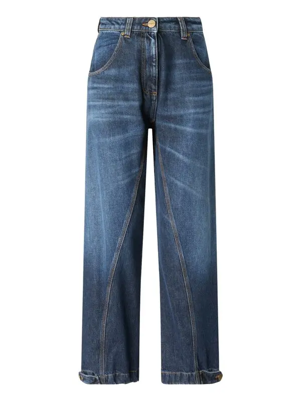 Pinko Straight-fit Jeans With Workwear Loop - Blue