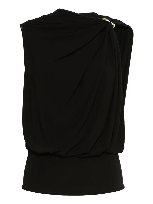 Sportmax Lacuna Ring-embellishment Top - Black