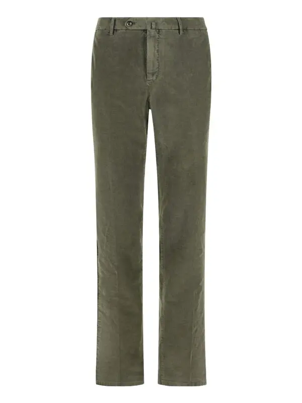 PT TORINO Tailored Casual Trousers With Belt Loops - Green