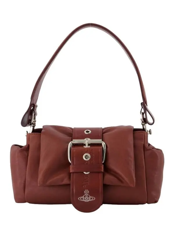 VIVIENNE WESTWOOD Hazel Treasure Shoulder Bag - Chestnut
