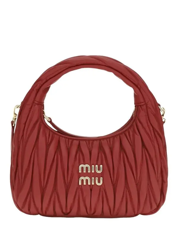 Miu Miu Zipped Shoulder Bag - Red