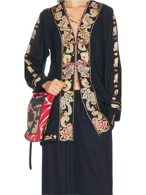 BODE Embroidered Long Sleeve Jacket - Multicolor