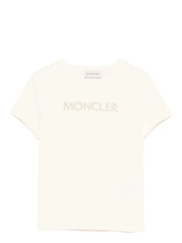 Moncler Short-sleeved Crewneck T-shirt - Beige