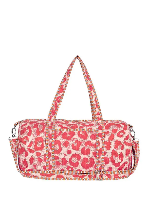 CYC The Leopard Cotton Weekender - Red