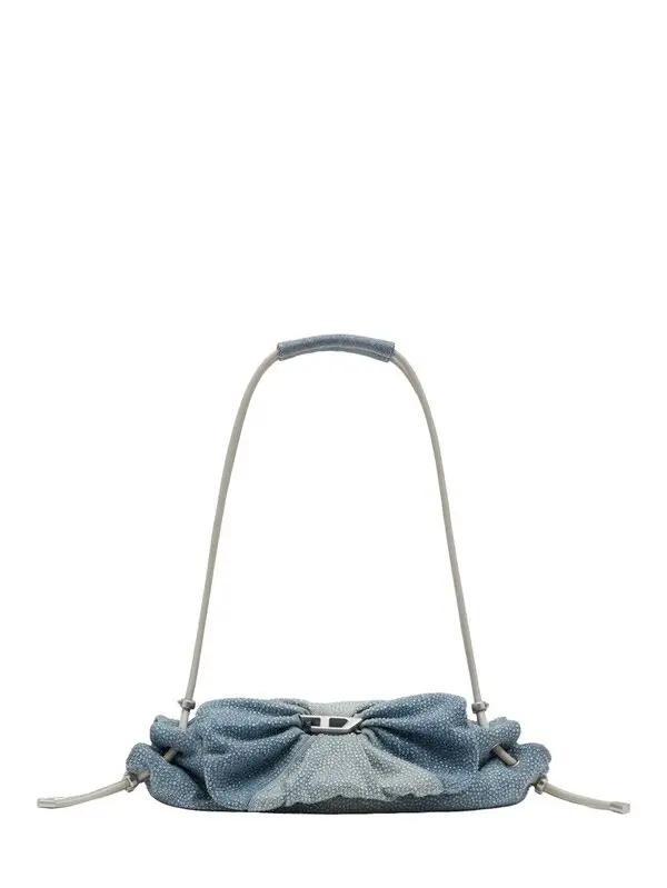 DIESEL® Scrunch Denim Shoulder Bag - Sky Blue