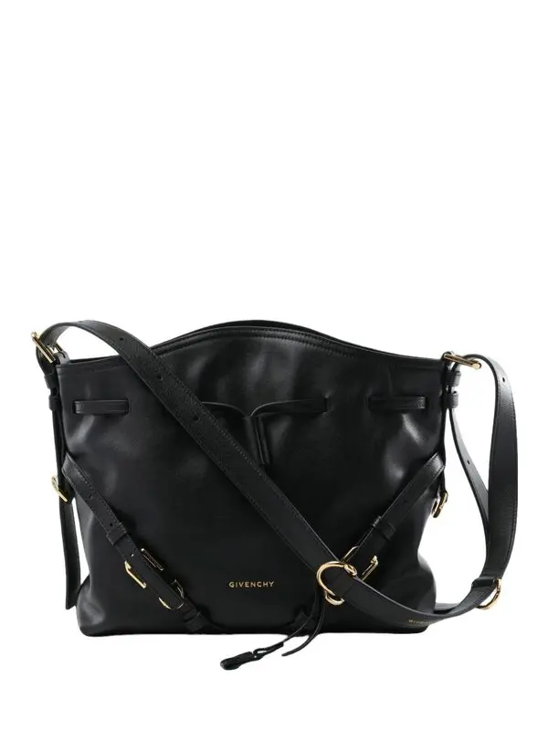 Givenchy Voyou Small Leather Bucket Bag - Black