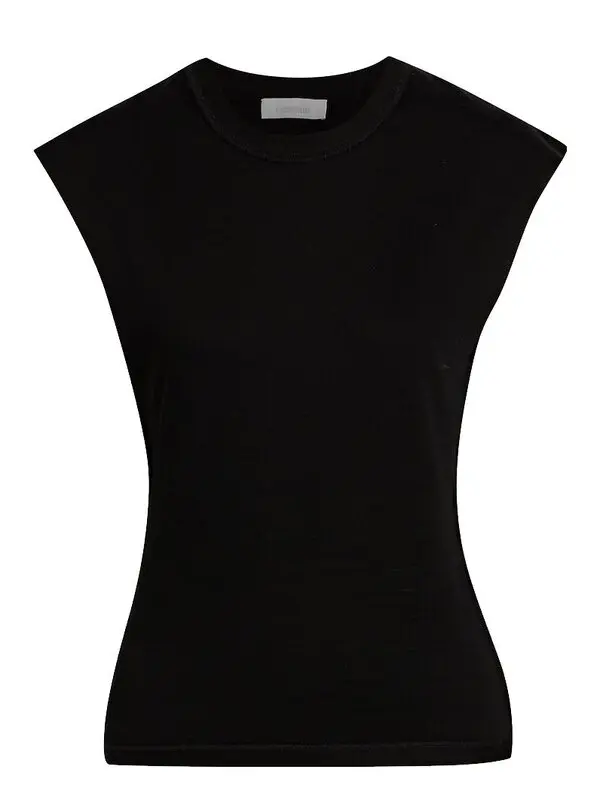 Rabanne Cotton-jersey Top - Black
