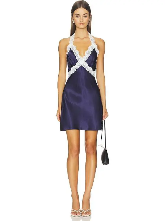 SNDYS. Taya Mini Dress - Navy