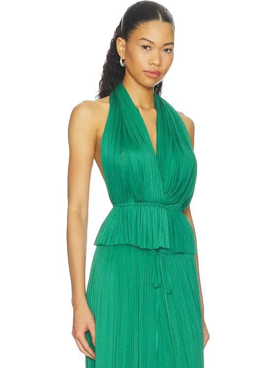 Hanne Bloch Silk Tulle Top - Green