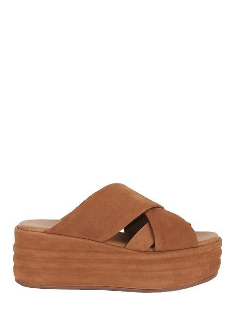 Free People Wanderbay Flatform Sandal - Latte