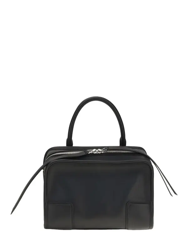 Loewe Small Amazona 180 Handbag In Calfskin - Black