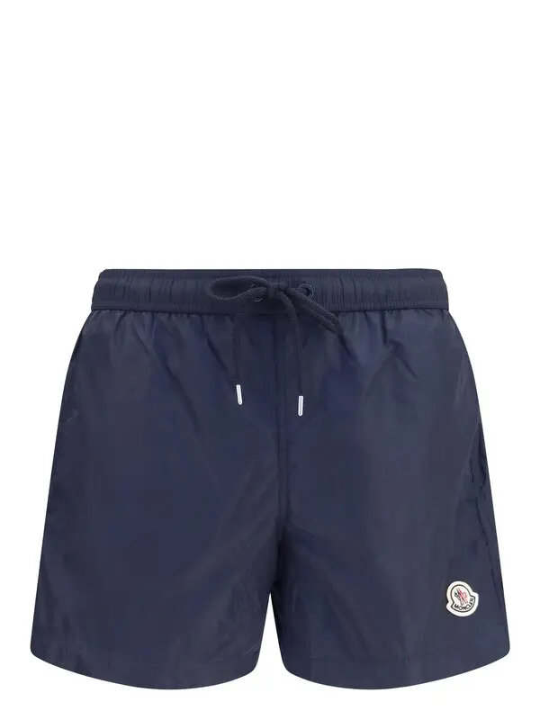 Moncler Logo Swim Shorts - Blue