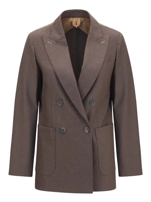 Max Mara Cloruro Double-breasted Blazer - Brown