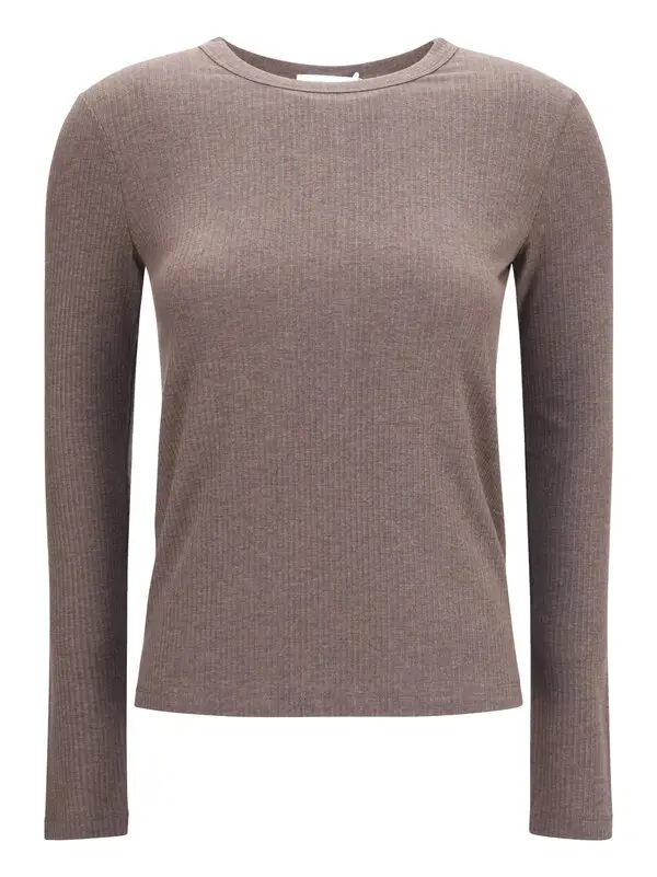 Max Mara Ribbed Long-sleeve Sweater - Brown
