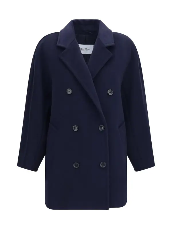 Max Mara Rebus Double-breasted Jacket - Blue